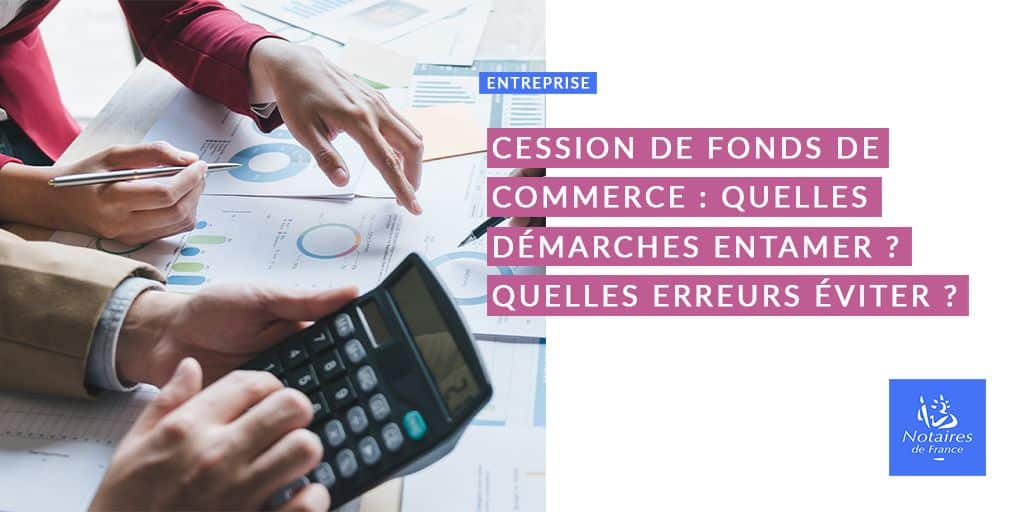 La cession de fonds de commerce - Y Notaires